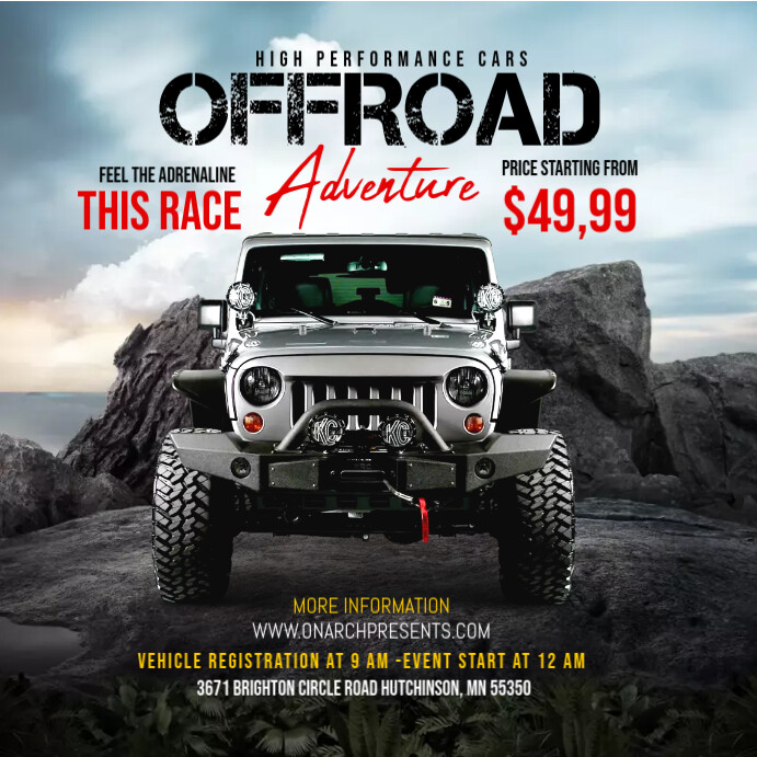 Offroad Car Template | PosterMyWall