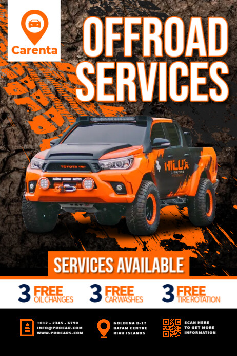 Offroad Car Service Template | PosterMyWall