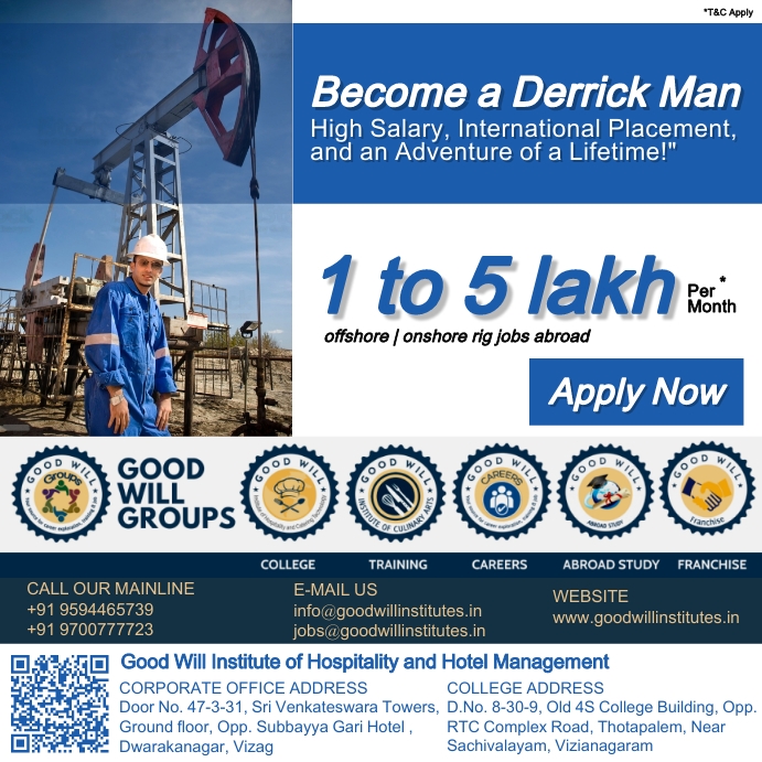 Copy of offshore onshore rig jobs abroad (2) | PosterMyWall