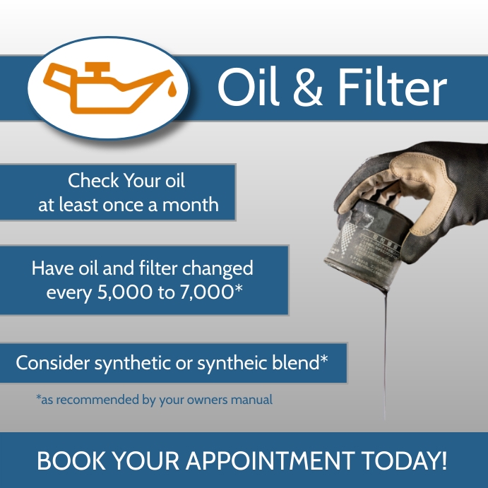 Oil and Filter Maintenance and Care Flyer Template | PosterMyWall