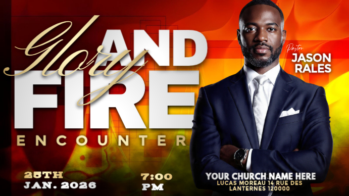 Oil And Fire Encounter Night Template | PosterMyWall