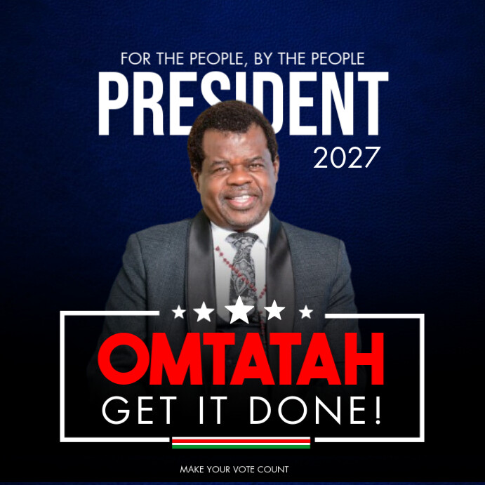 Okiya Omtatah For president Template | PosterMyWall