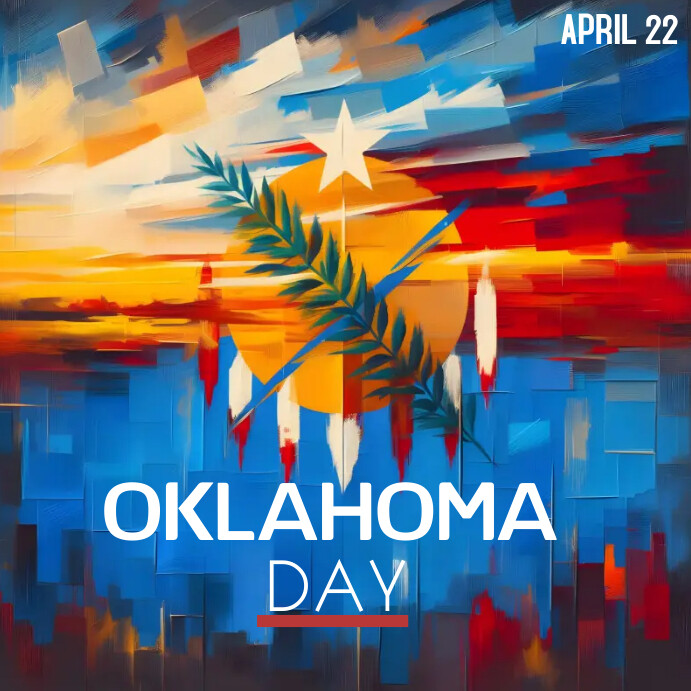 Plantilla de Oklahoma day template | PosterMyWall