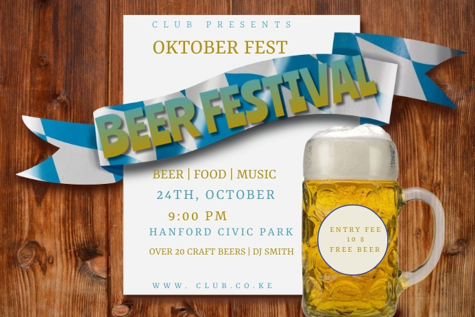 Oktober Fest Template | PosterMyWall