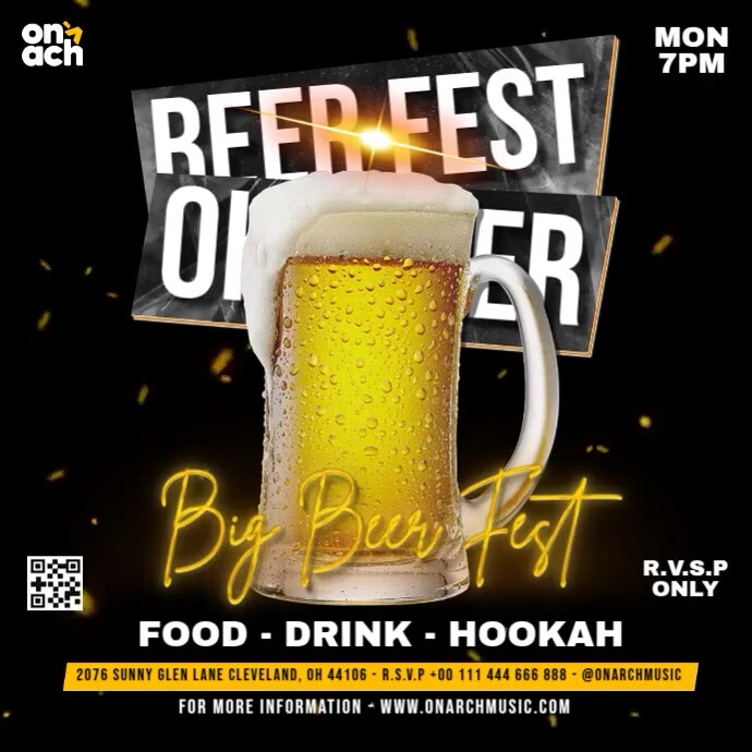 Oktober Fest Event Video Ads Template | PosterMyWall