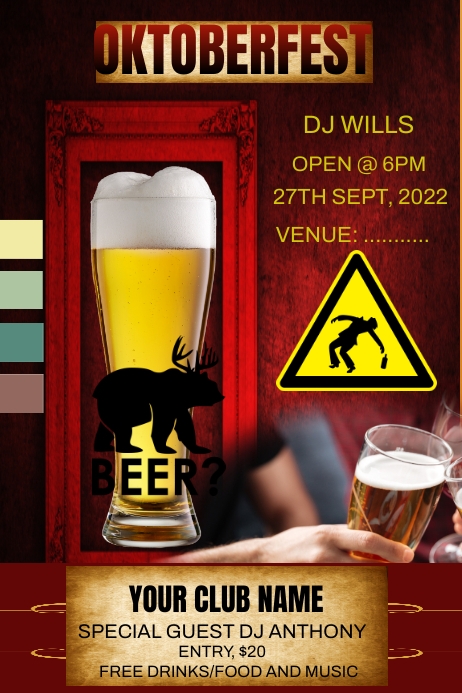 OKTOBER FEST FLYER (4) Template | PosterMyWall