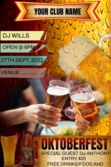 OKTOBER FEST FLYER (5) Template | PosterMyWall