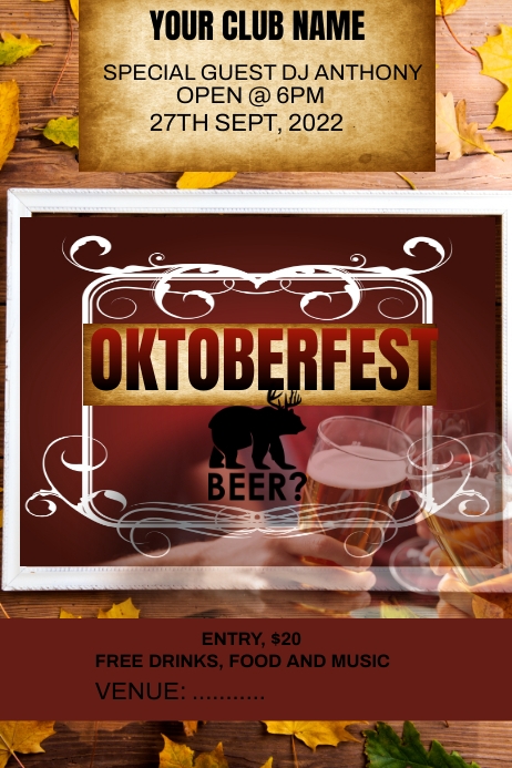 OKTOBER FEST FLYER (7) Template | PosterMyWall