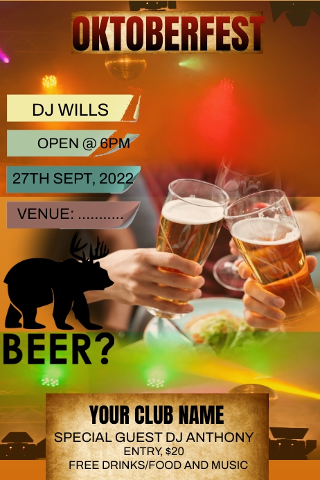 OKTOBER FEST FLYER (9) Template | PosterMyWall