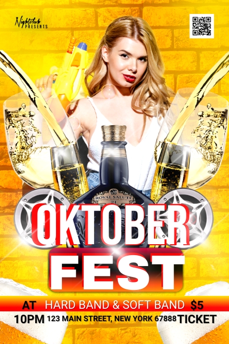 OKTOBER FEST FLYER Templat | PosterMyWall