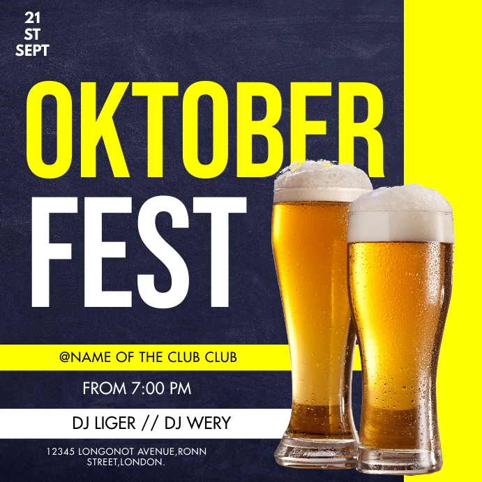 OKTOBER FEST FLYER Template | PosterMyWall
