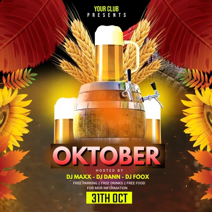 Copy of oktober fest party ad design video | PosterMyWall
