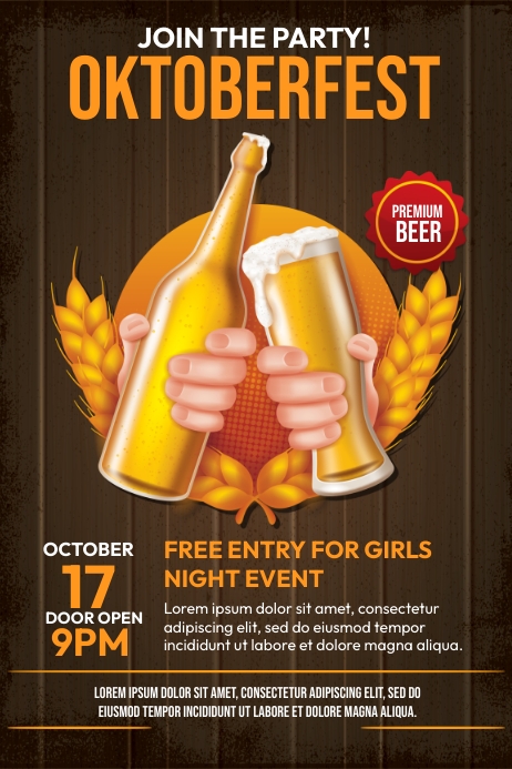 Plantilla de Oktober Fest Party Flyer | PosterMyWall