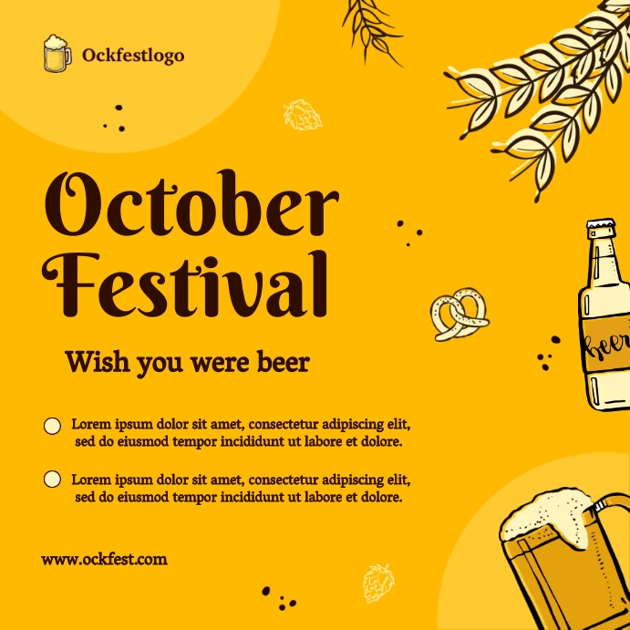 Oktober Festival Template | PosterMyWall