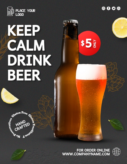 Oktoberfest Beer Ads Template | PosterMyWall