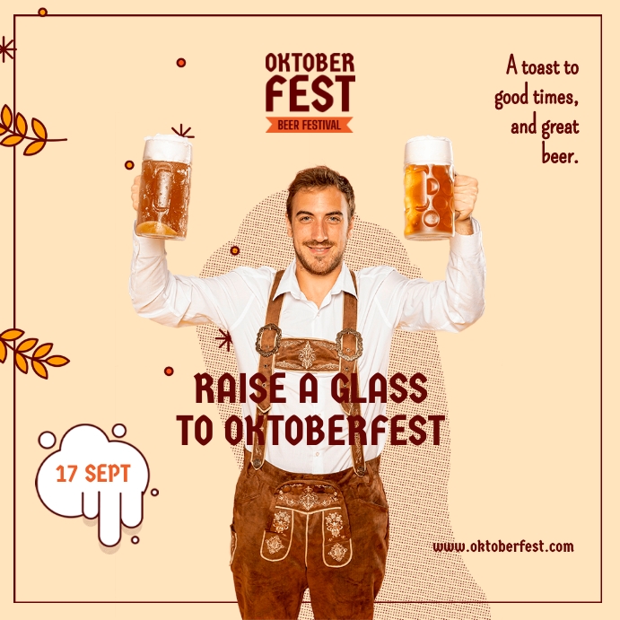 Oktoberfest Beer Festival Template | PosterMyWall