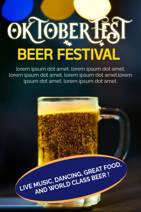 Brosur Templat Selebaran Festival Bir Oktoberfest | PosterMyWall
