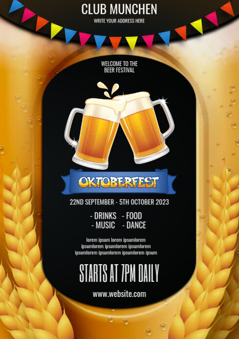Oktoberfest Template | PosterMyWall