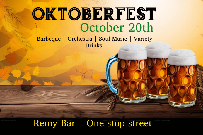 Oktoberfest Template | PosterMyWall