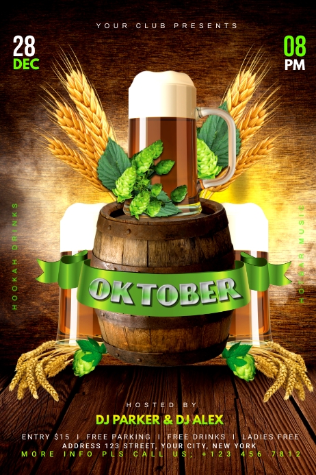 OKTOBERFEST Template | PosterMyWall