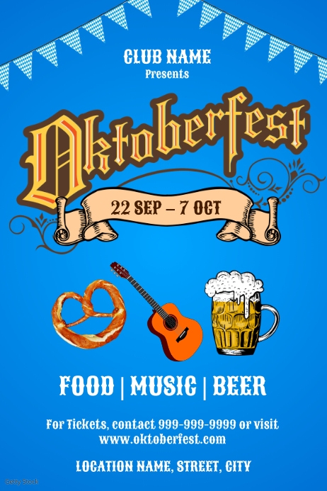 Oktoberfest event Template | PosterMyWall