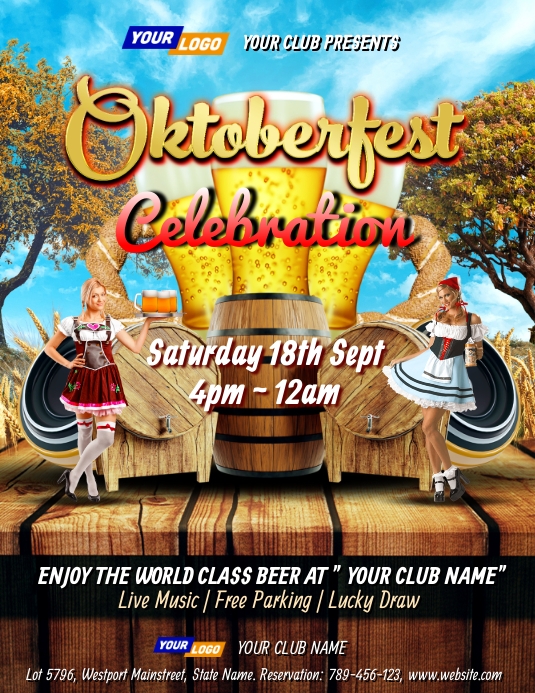 Oktoberfest Event Flyer Template | PosterMyWall