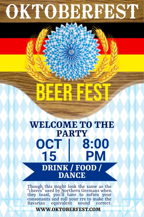 Oktoberfest Flyer Template | PosterMyWall