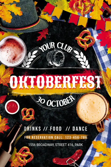Oktoberfest Flyer Template | PosterMyWall