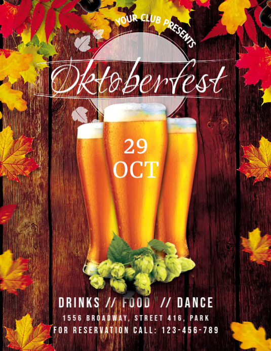 Oktoberfest Flyer Template | PosterMyWall