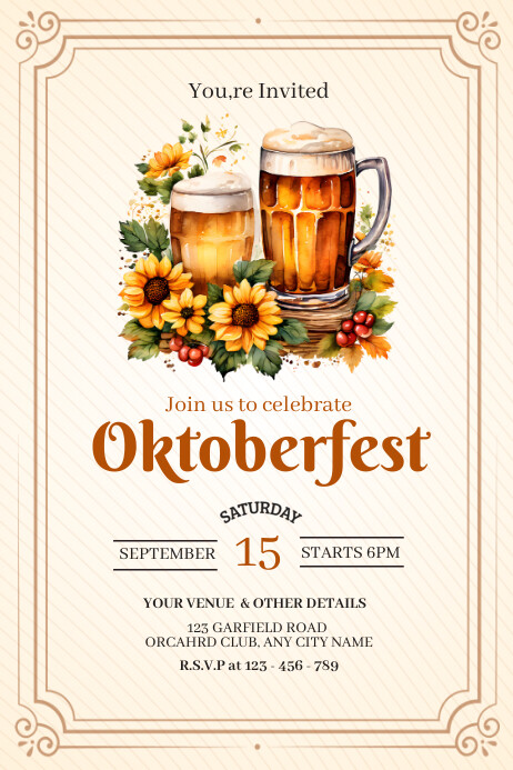 oktoberfest flyer Template | PosterMyWall
