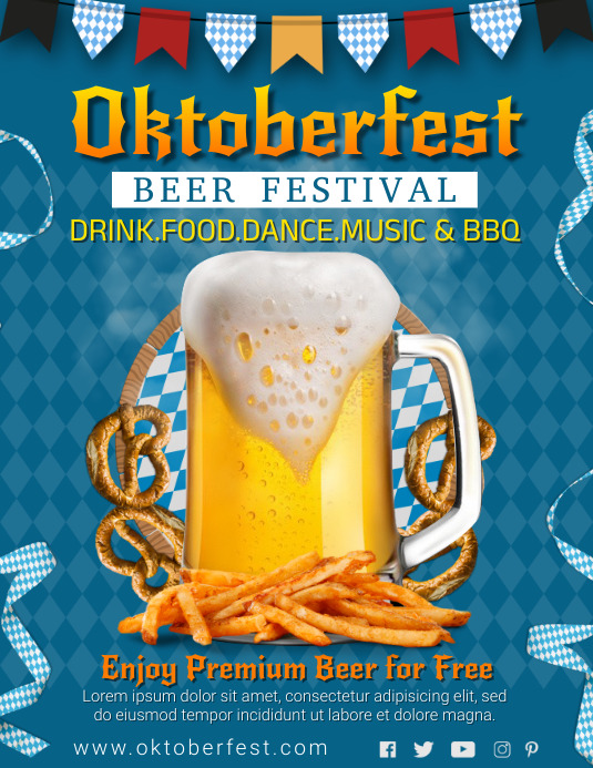 Oktoberfest - Flyer Template | PosterMyWall