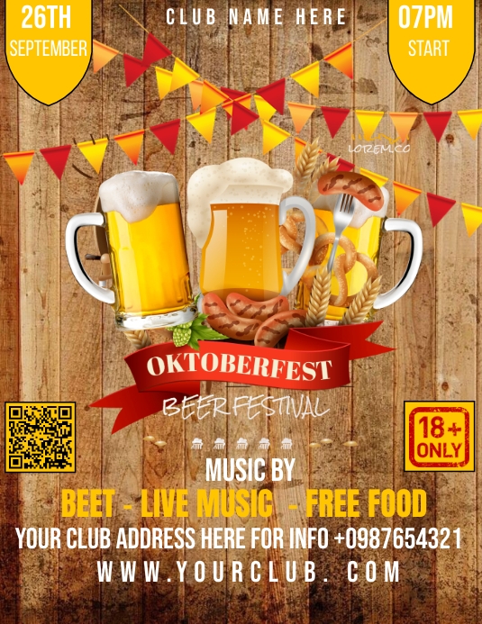 Oktoberfest flyer Template | PosterMyWall