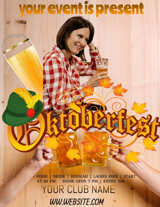Oktoberfest flyer template | PosterMyWall