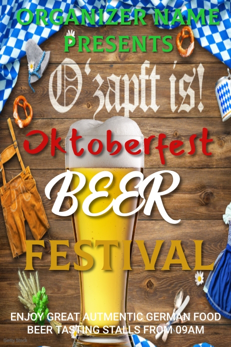 Oktoberfest flyers Template | PosterMyWall