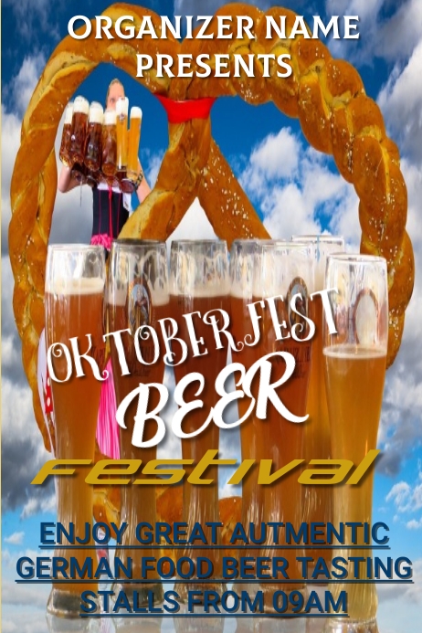 Oktoberfest flyers Template | PosterMyWall
