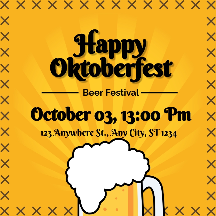 Copy of Oktoberfest instagram post template. | PosterMyWall