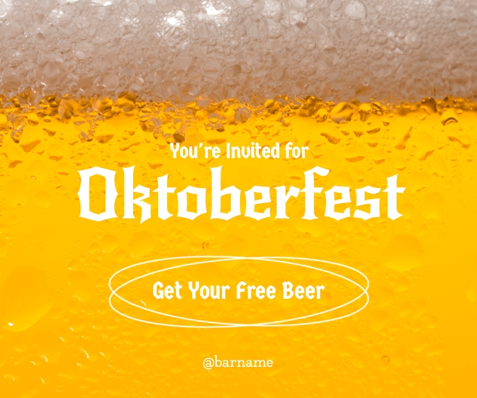 Oktoberfest Offer - Large Rectangle Template | PosterMyWall