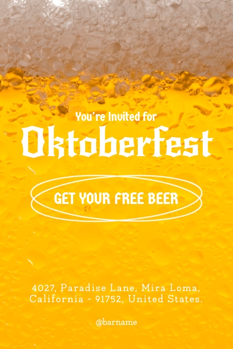 Oktoberfest Offer - Poster Template | PosterMyWall