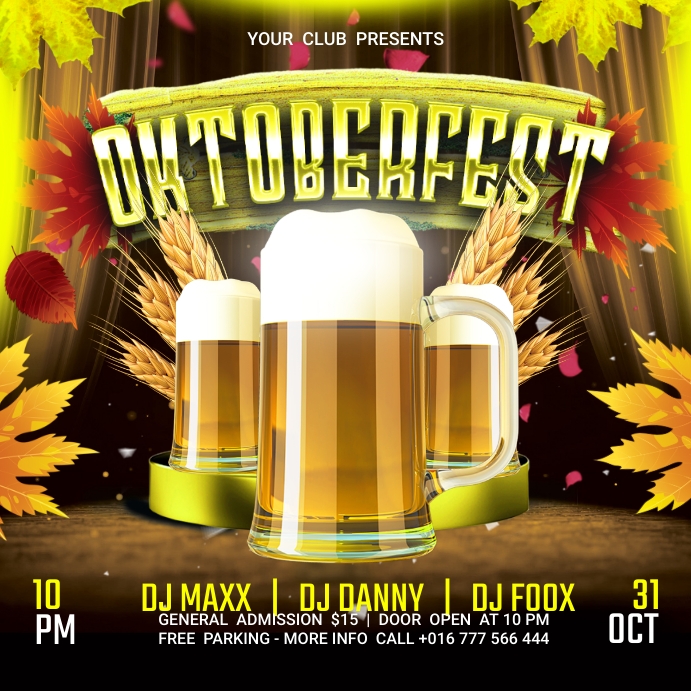 De Modèle de Conception D'annonce de Fête Oktoberfest | PosterMyWall