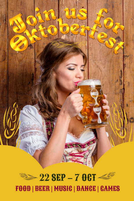 Oktoberfest Poster Template | PosterMyWall