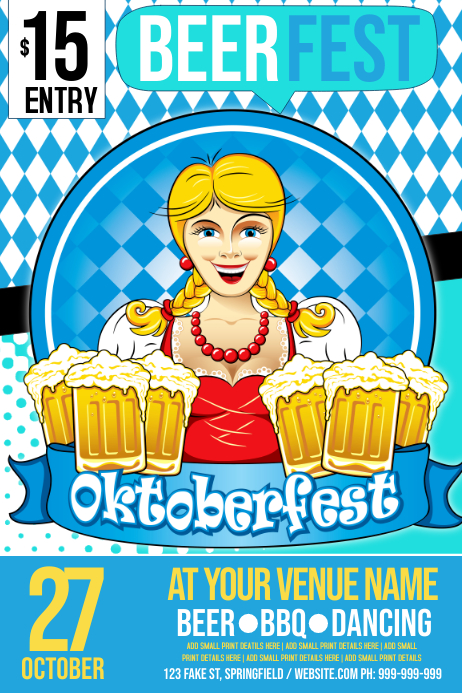 Oktoberfest Poster Template | PosterMyWall