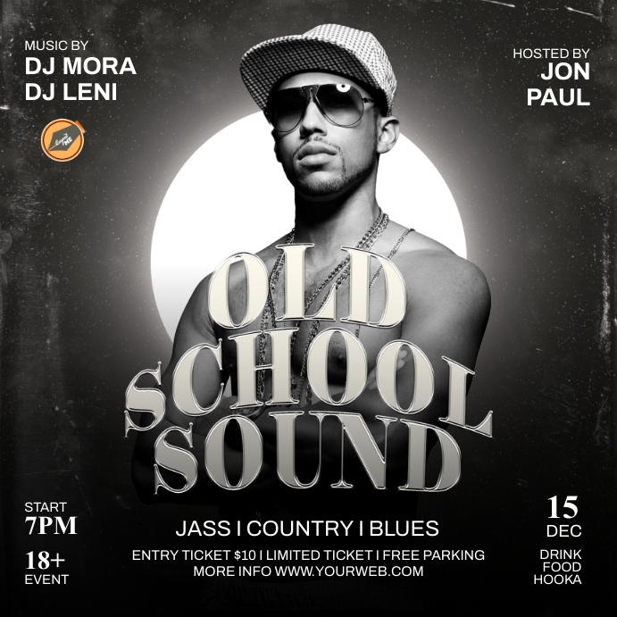 Old School Disco Party Template | PosterMyWall