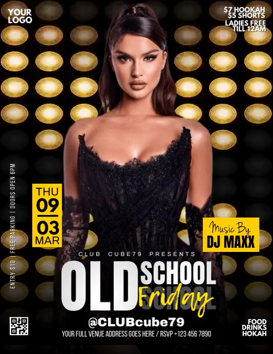 Old school Friday Template | PosterMyWall