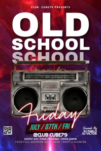 Old school friday Template | PosterMyWall