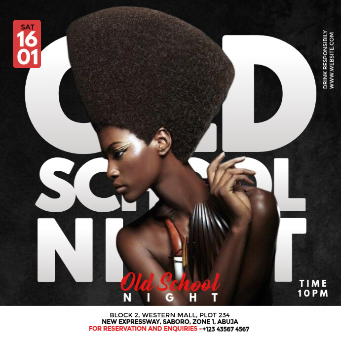 old school night club flyer design Template | PosterMyWall