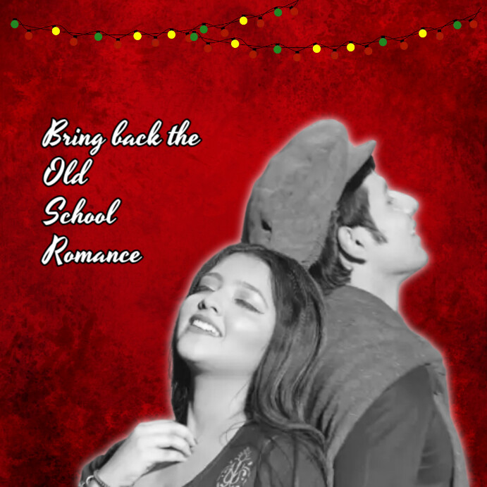 Old School Romance | Valentines Day Post Template | PosterMyWall