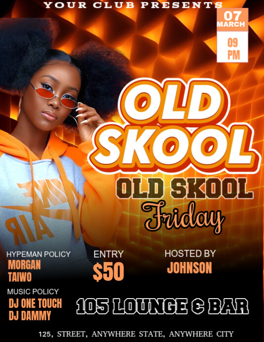 Copy of Old skool design | PosterMyWall