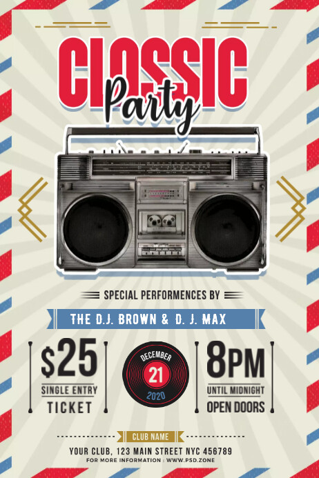oldies karaoke night flyer Template | PosterMyWall