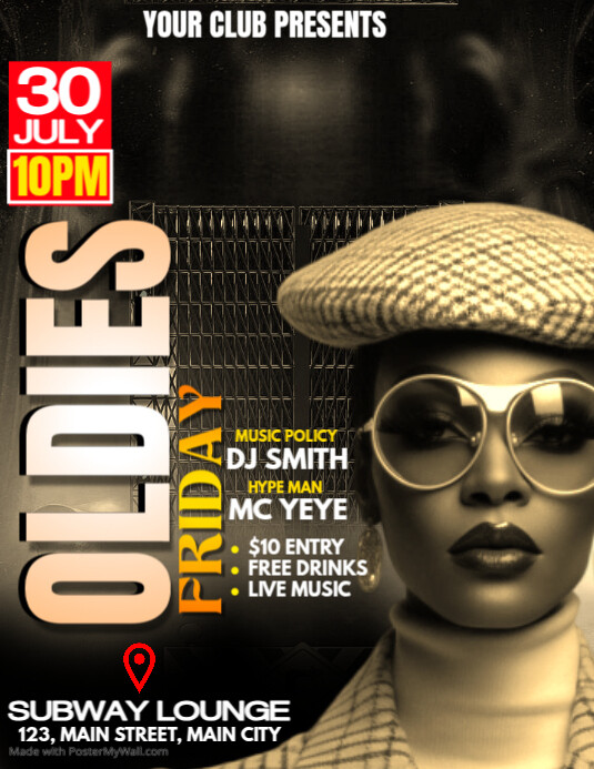 Copy of oldies night party | PosterMyWall