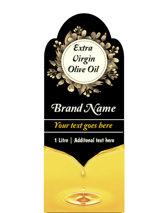 olive oil packaging label, oil package, oil bottle front label, olive ...